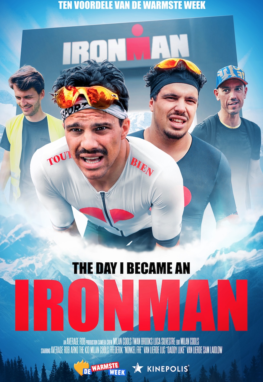 Herbeleef de IRONMAN van Average Rob en Arno The Kid op groot scherm en ...
